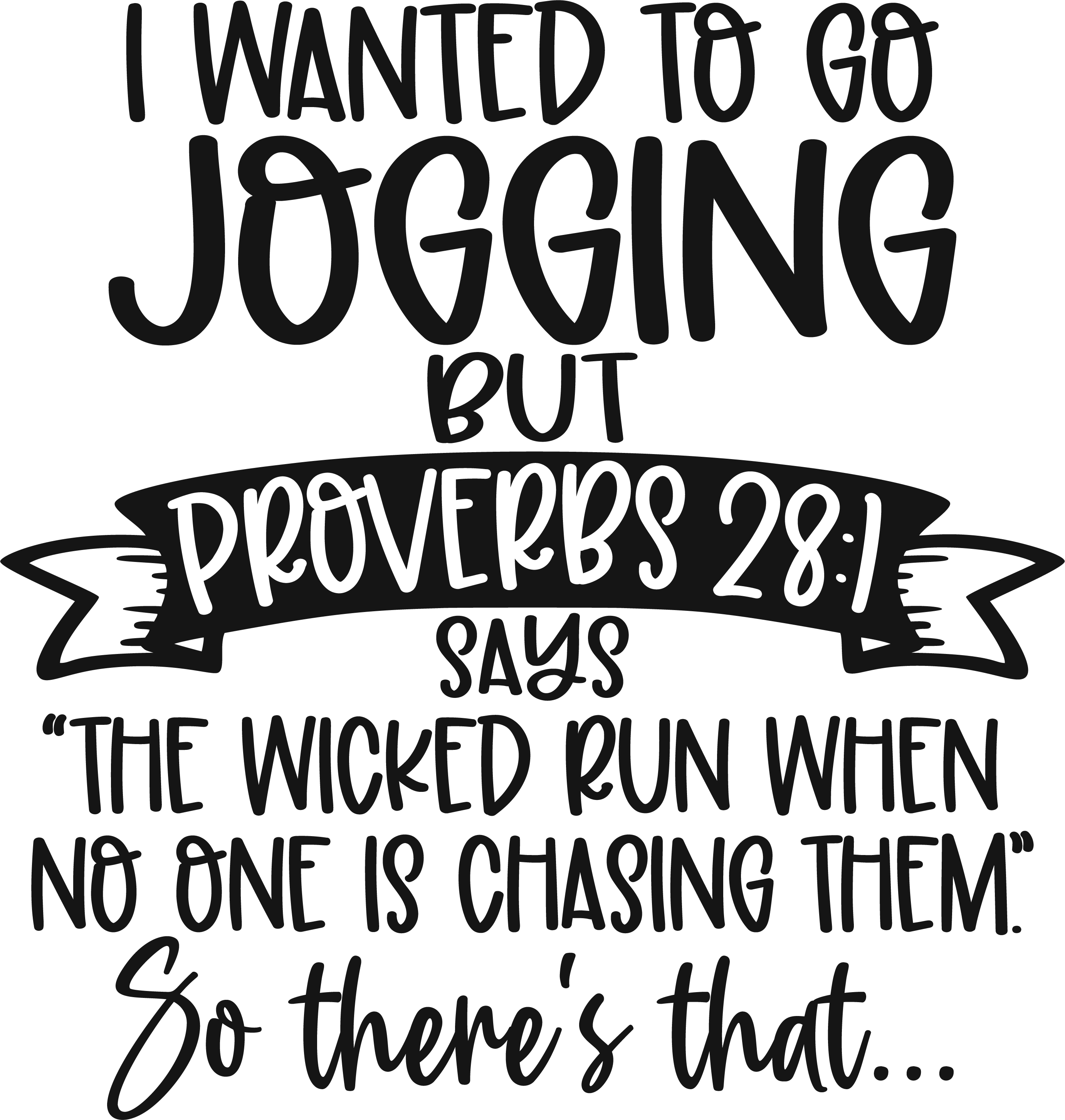 I wanted to go Jogging – PGT Vinyl Shop