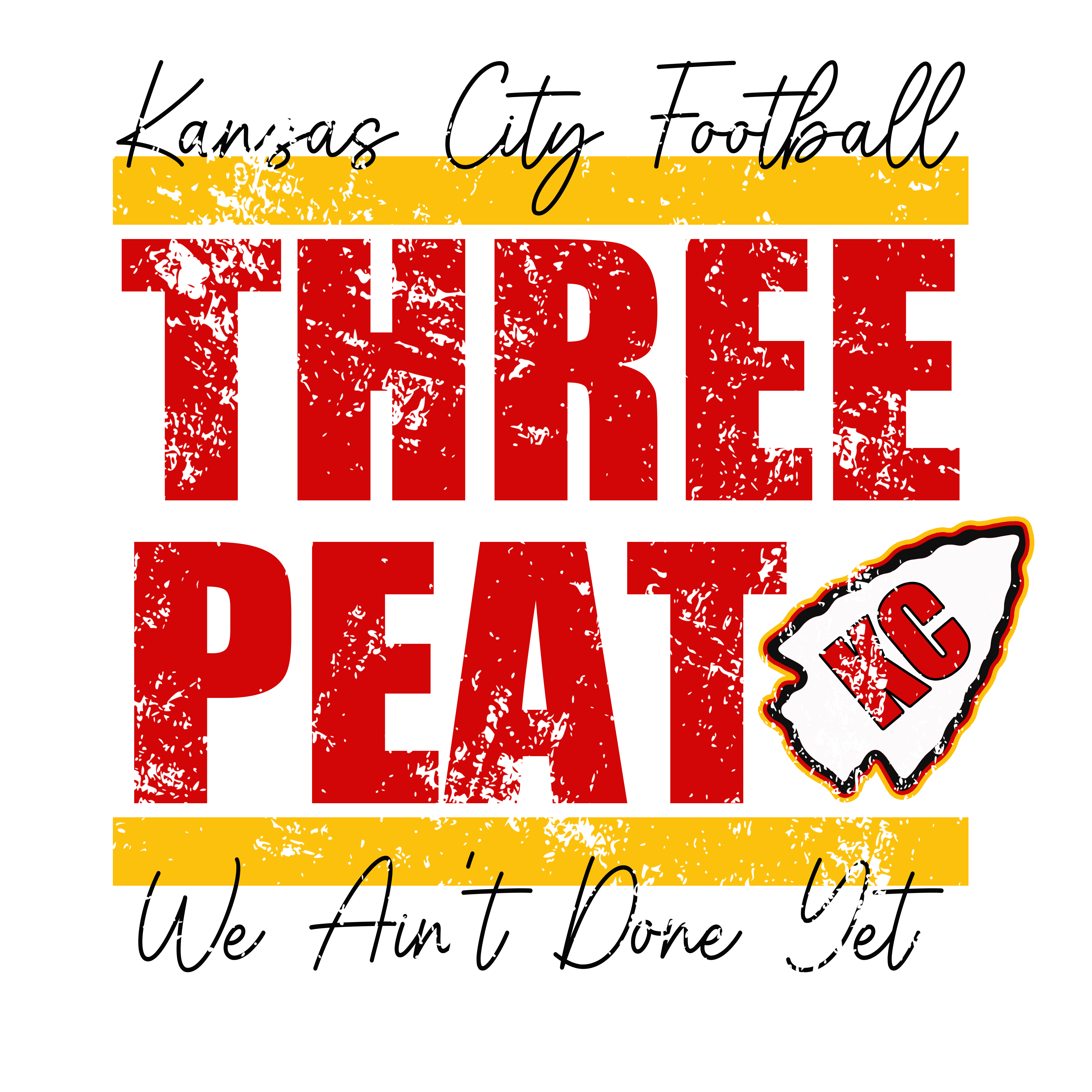 Kansas City Football 3 Peat KC – PGT Vinyl Shop